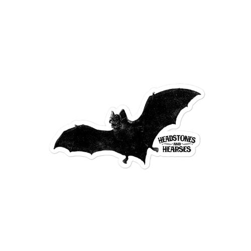 Black Bat – sticker – Headstones and Hearses